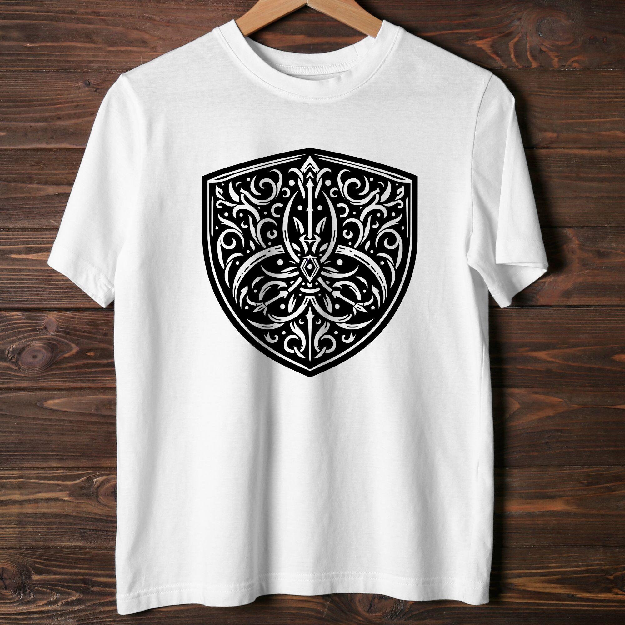 Shield With Cross SVG Bundle, Fantasy Shield Clipart, Hand Drawn Shield ...