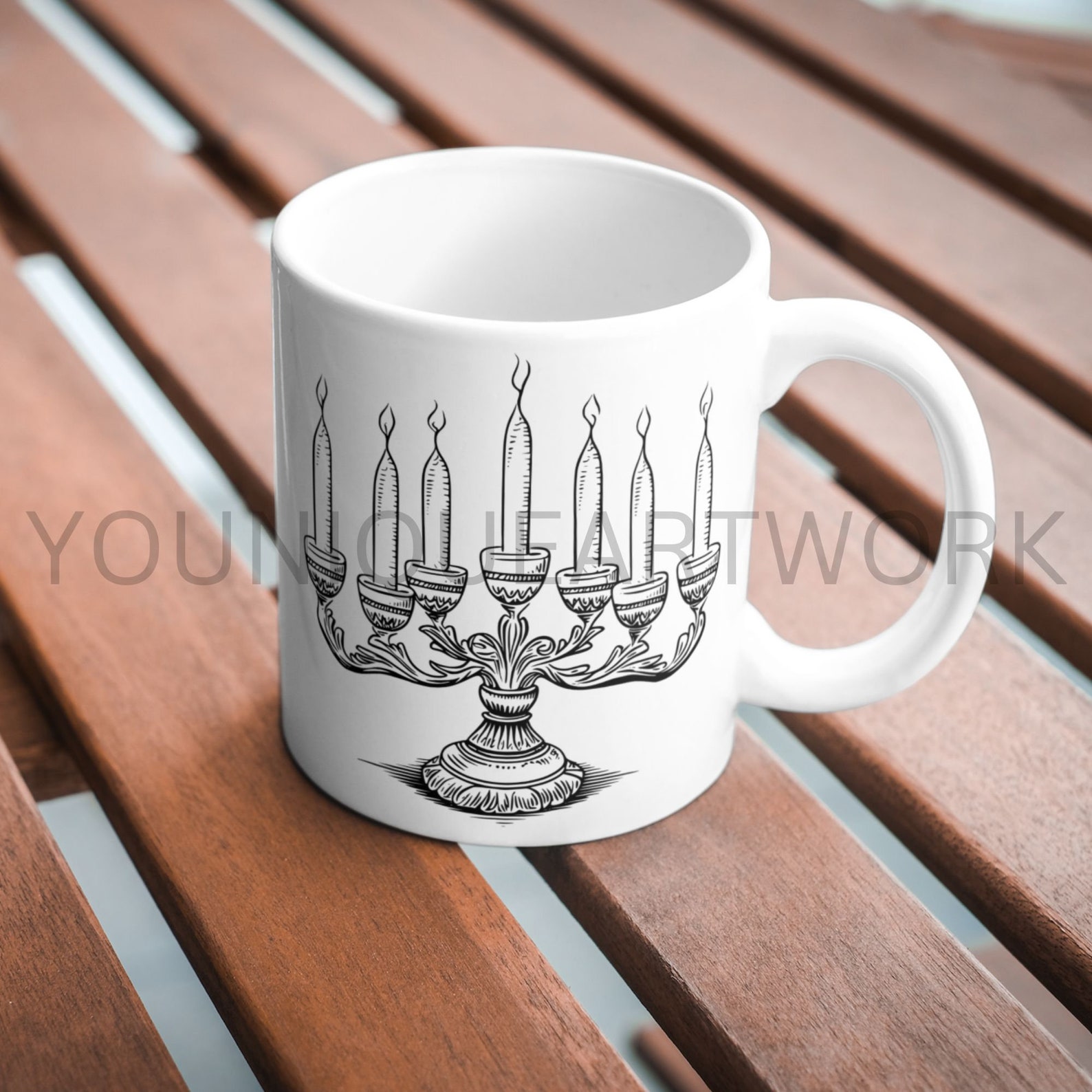 Menorah SVG Bundle, PNG, Hanukkah Clipart, Hand Drawn Menorah Vector ...
