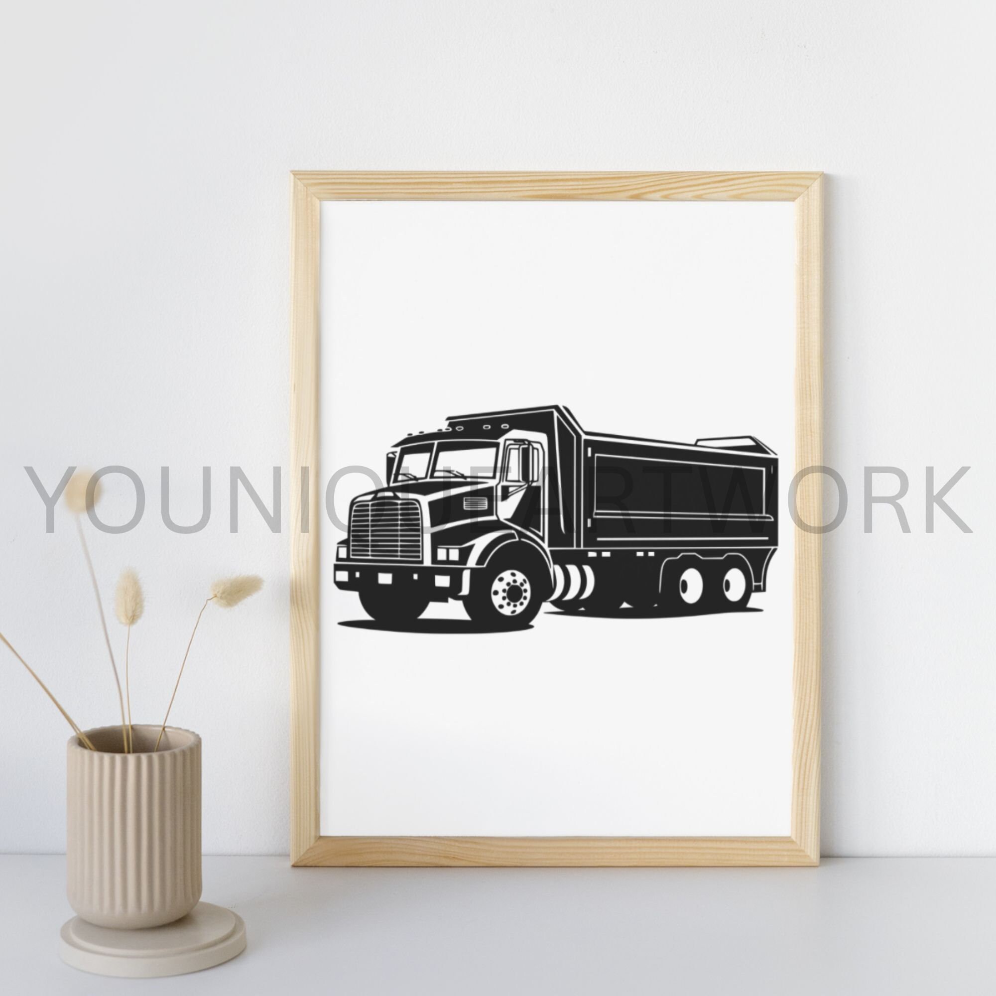 Garbage Truck SVG Bundle, PNG, Garbage Truck Clipart, Hand Drawn ...