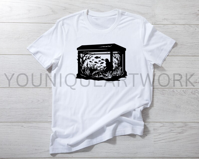 Aquarium SVG Bundle PNG Fish Tank Clipart Hand Drawn - Etsy