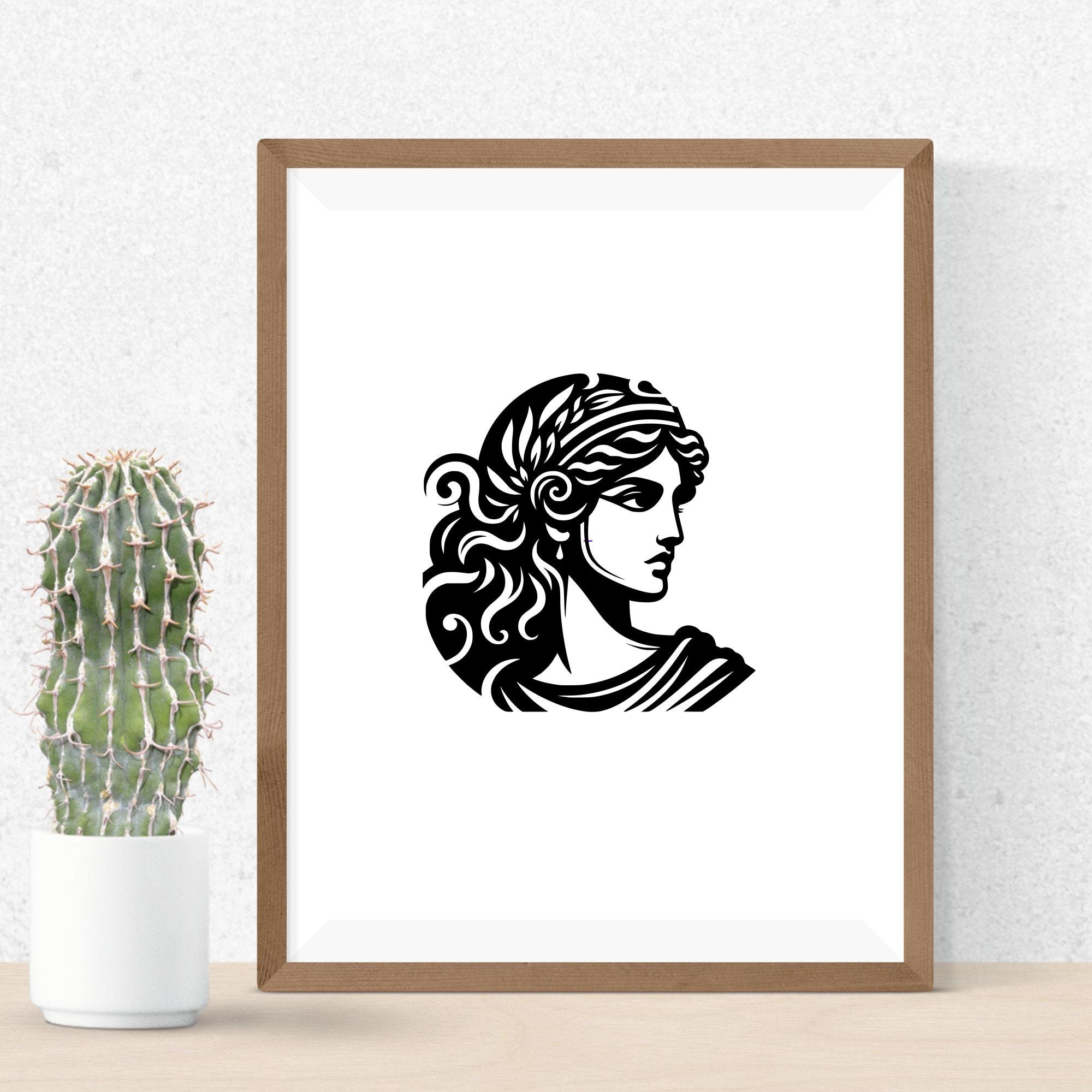 Hera SVG Bundle, Greek Goddess Clipart, Hand Drawn Ancient Greek ...