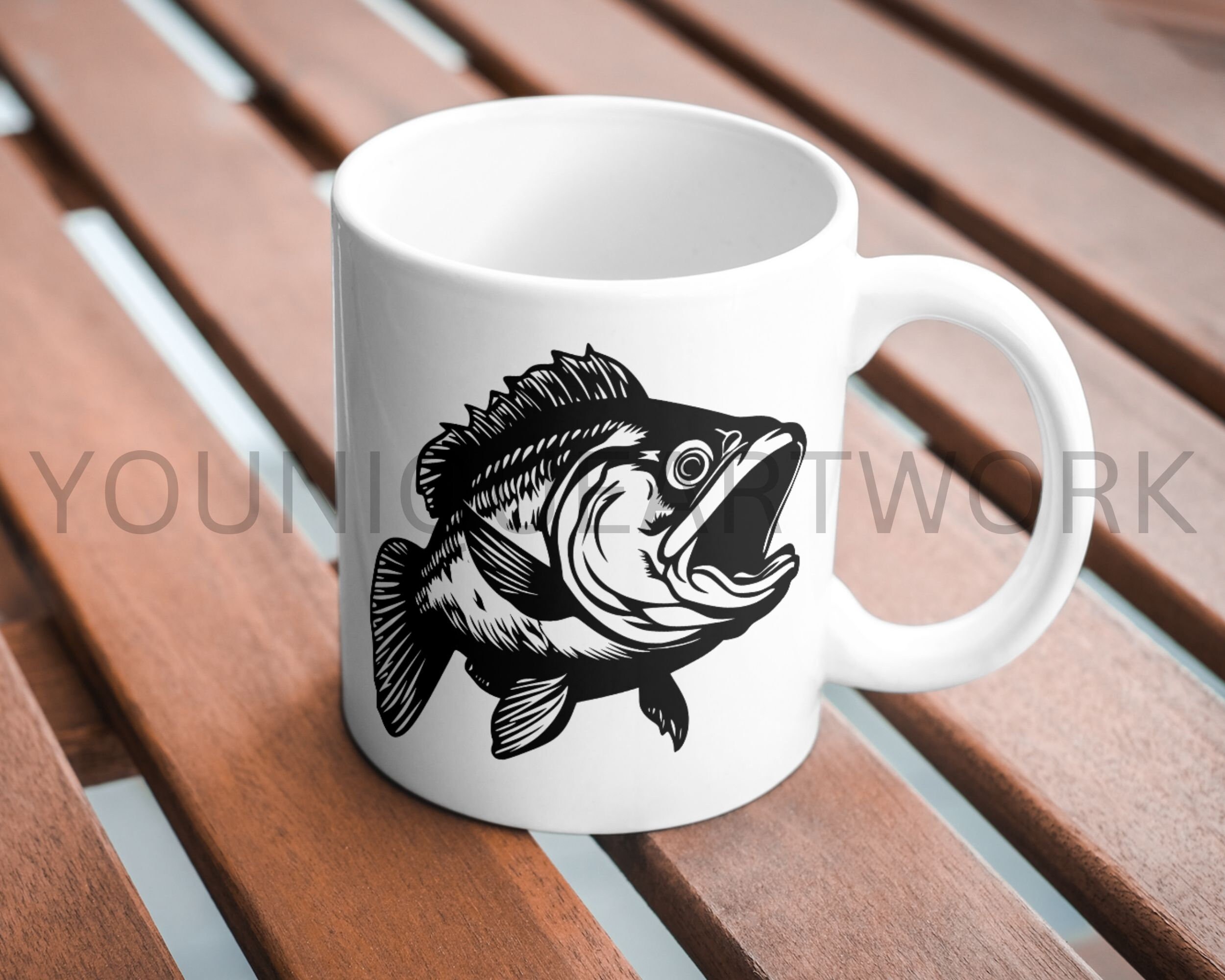 Perch Fish SVG Bundle, PNG, Fishes Clipart, Hand Drawn Fishing Vector ...
