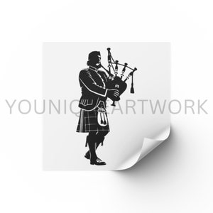 Bagpipe SVG Bundle, PNG, Bagpiper Clipart, Hand Drawn Bagpipes Vector ...