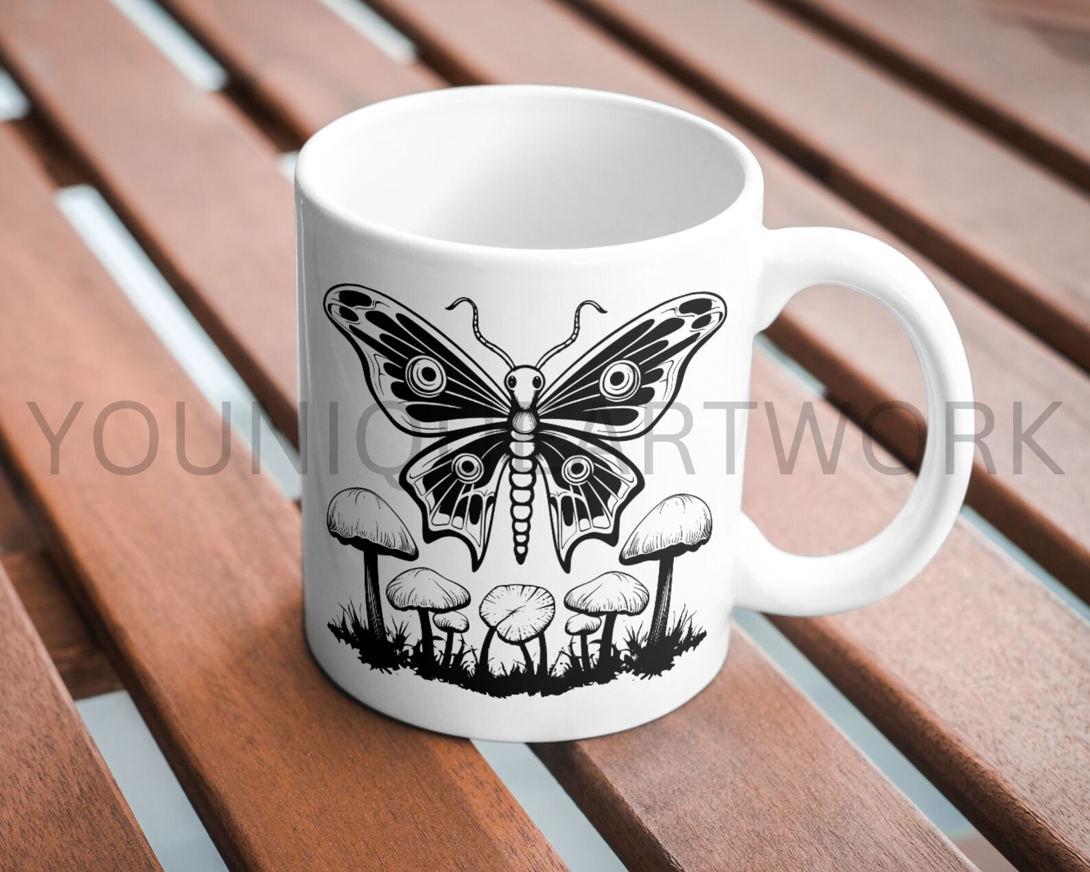 Luna Moth SVG Bundle, PNG, Moth Clipart, Hand Drawn Celestial Butterfly ...