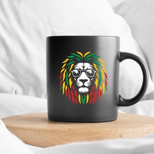 Rasta Lion SVG Bundle, PNG, Rastafarian Lion Clipart, Hand Drawn Reggae ...