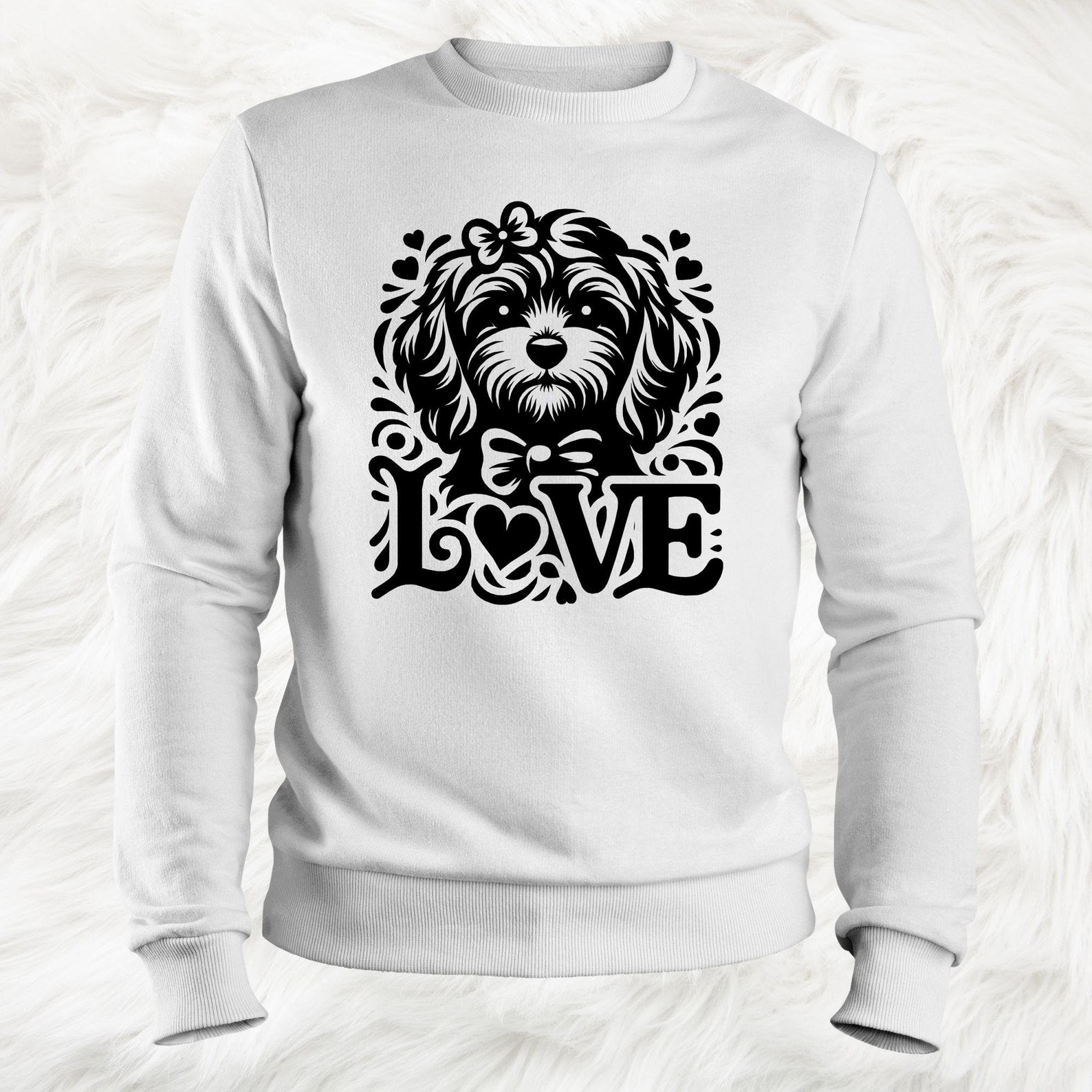 Cavapoo SVG Bundle, Cavapoo Clipart, Hand Drawn Dog Theme Vector ...