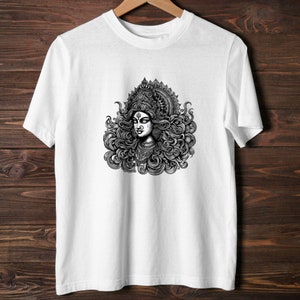 Kali SVG Bundle, Hindu Goddess Clipart, Hand Drawn Symbolic Indian ...