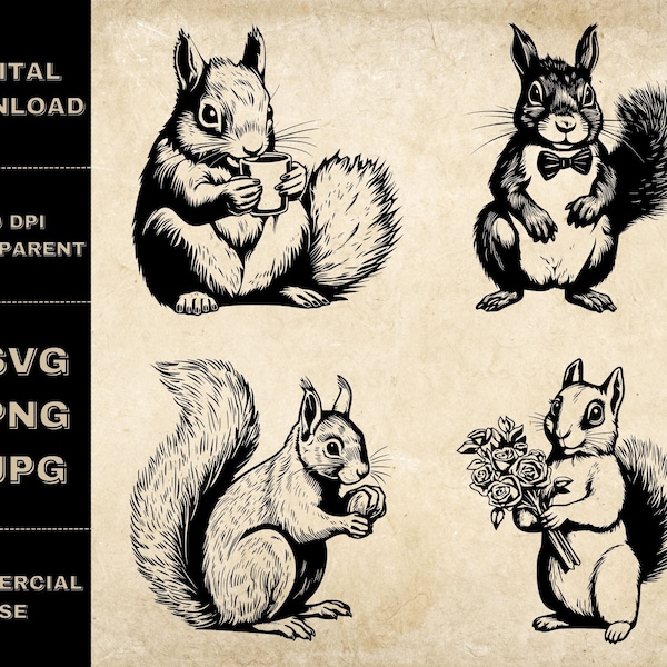 Squirrel Dog Svg - Etsy