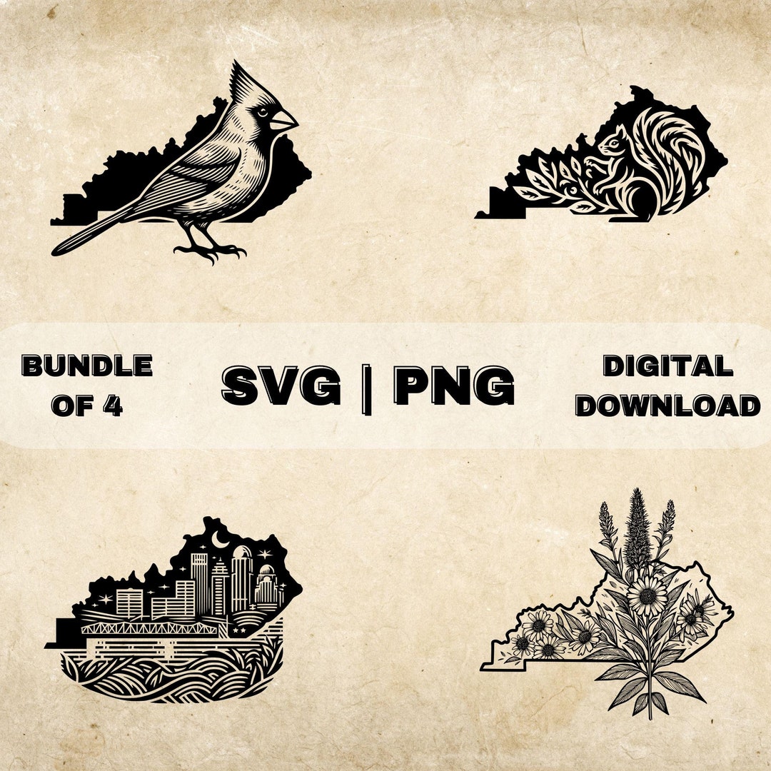 Kentucky State SVG Bundle, Kentucky Clipart, Golden Rod Flower ...