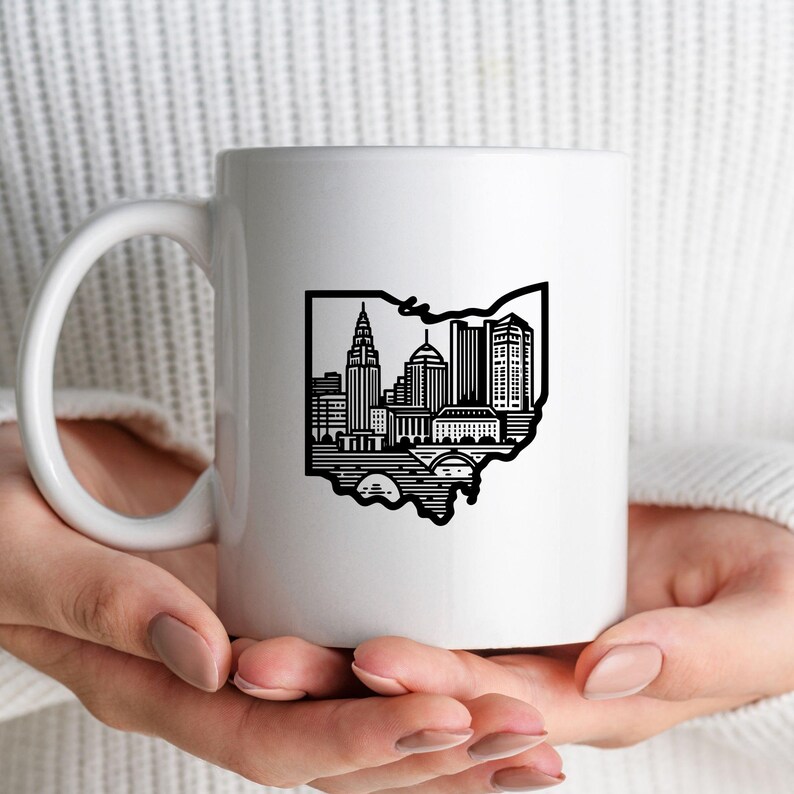 Ohio State SVG Bundle, Ohio Clipart, Colombus Skyline, Carnation Flower ...