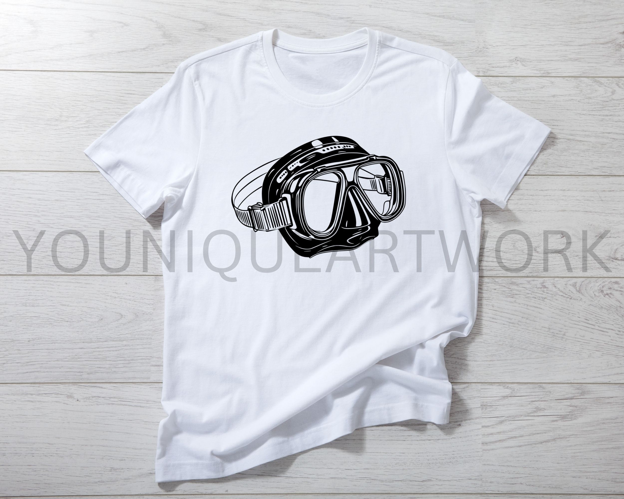 Diving SVG Bundle, PNG, Scuba Diver Clipart, Hand Drawn Diving Helmet ...