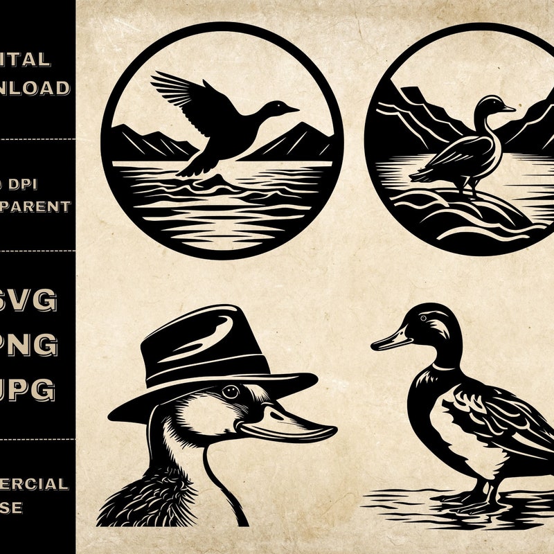 Duck Svg - Etsy