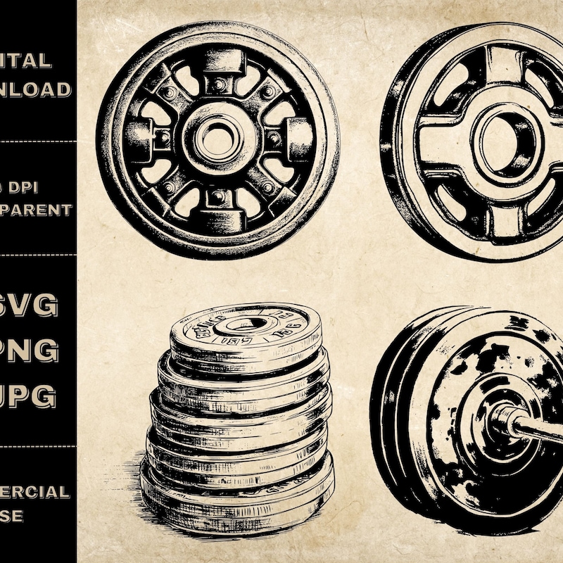 Weight Plate Svg - Etsy