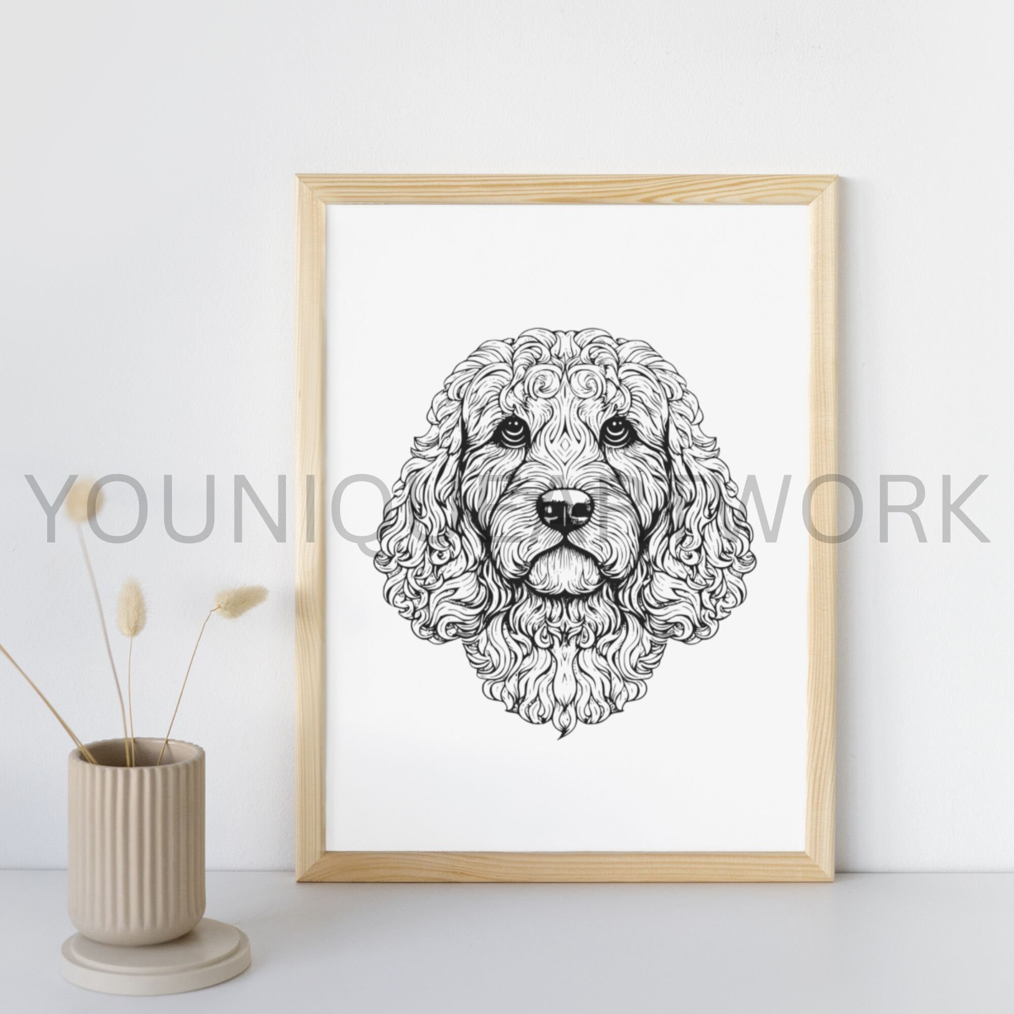 Cockapoo SVG Bundle PNG Dogs Clipart Hand Drawn Dog Vector - Etsy