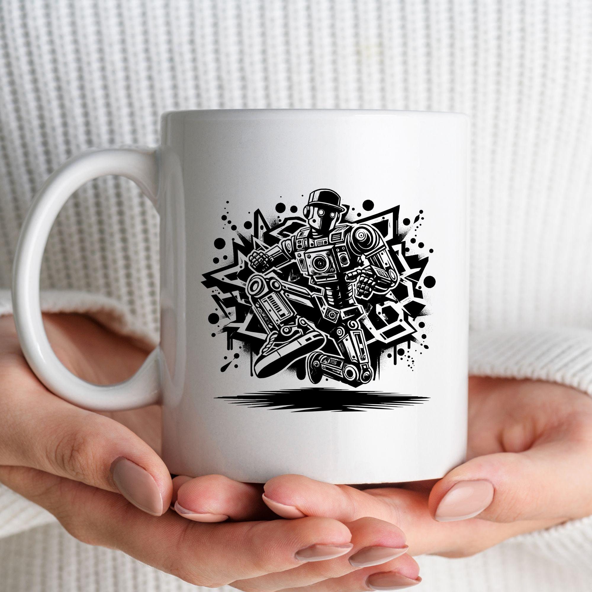 Dancing Robot SVG Bundle, PNG, Dance Clipart, Hand Drawn Robots Themed ...