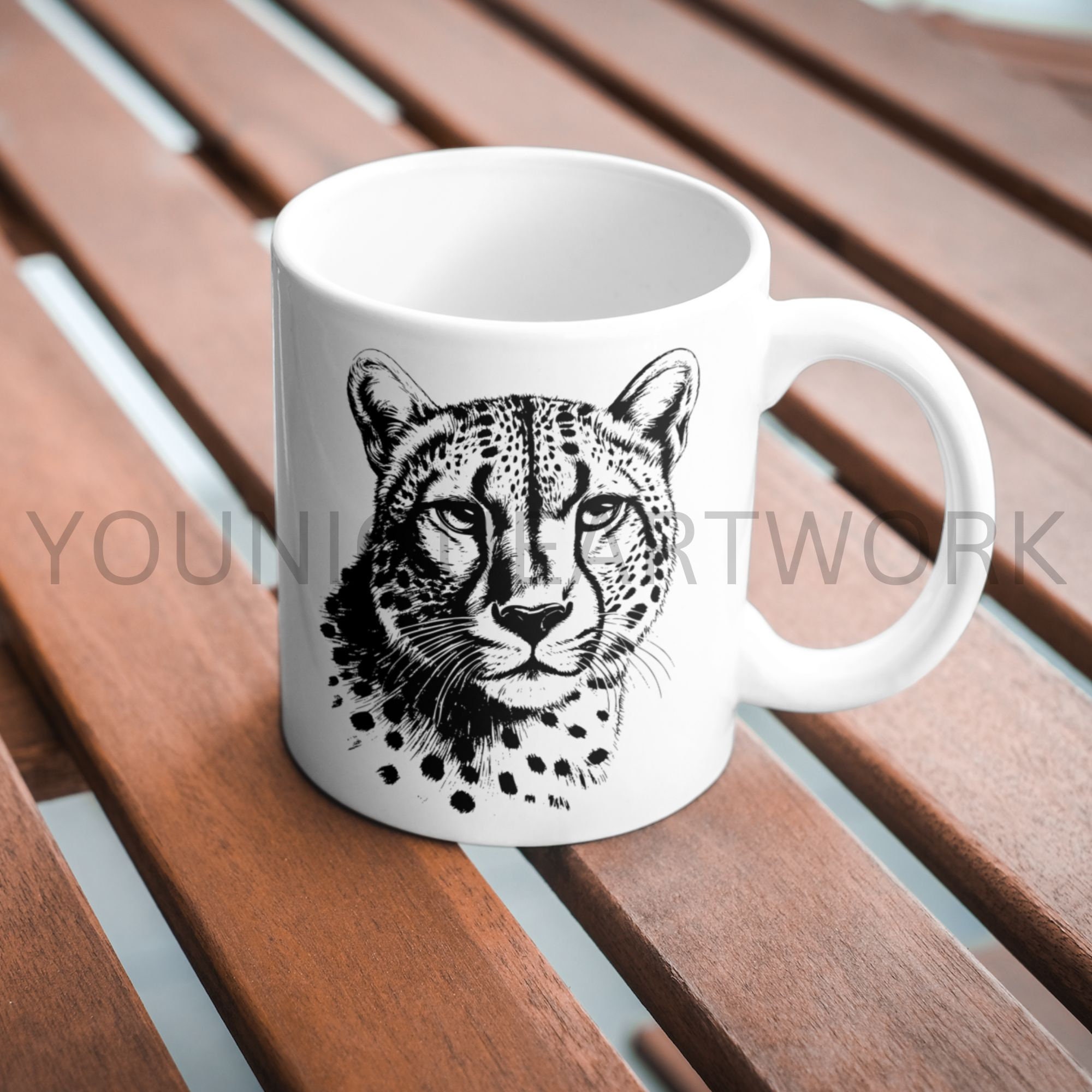 Cheetah SVG Bundle, PNG, Wild Animal Clipart, Hand Drawn Cheetah Vector ...