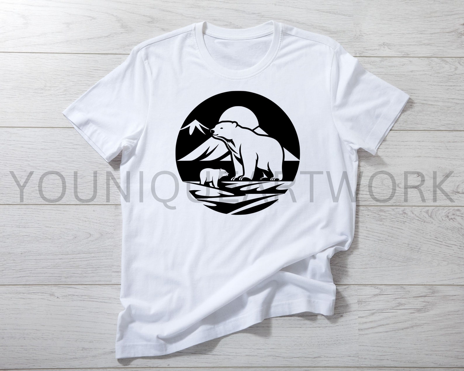 Polar Bear SVG Bundle PNG Polar Bear Clipart Hand Drawn - Etsy