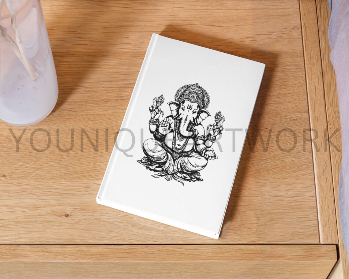 Ganesha SVG Bundle, PNG, Ganesha Clipart, Hand Drawn Ganpati Vector ...