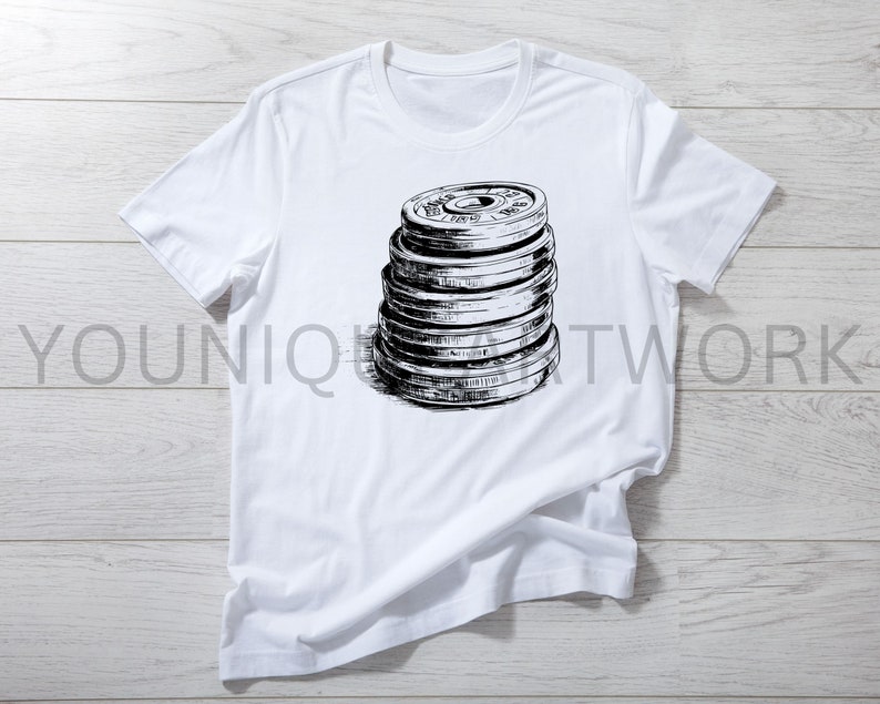 Weight Plate SVG Bundle PNG Bodybuilding Clipart Hand Drawn - Etsy