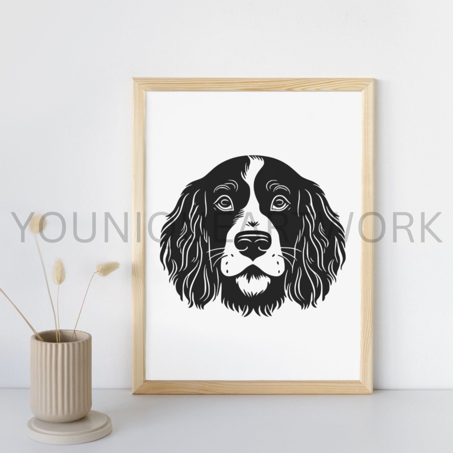 English Springer Spaniel SVG Bundle PNG Dogs Clipart Hand - Etsy