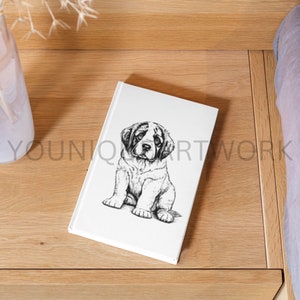 St. Bernard SVG Bundle, PNG, Saint Bernard Clipart, Hand Drawn Dog ...