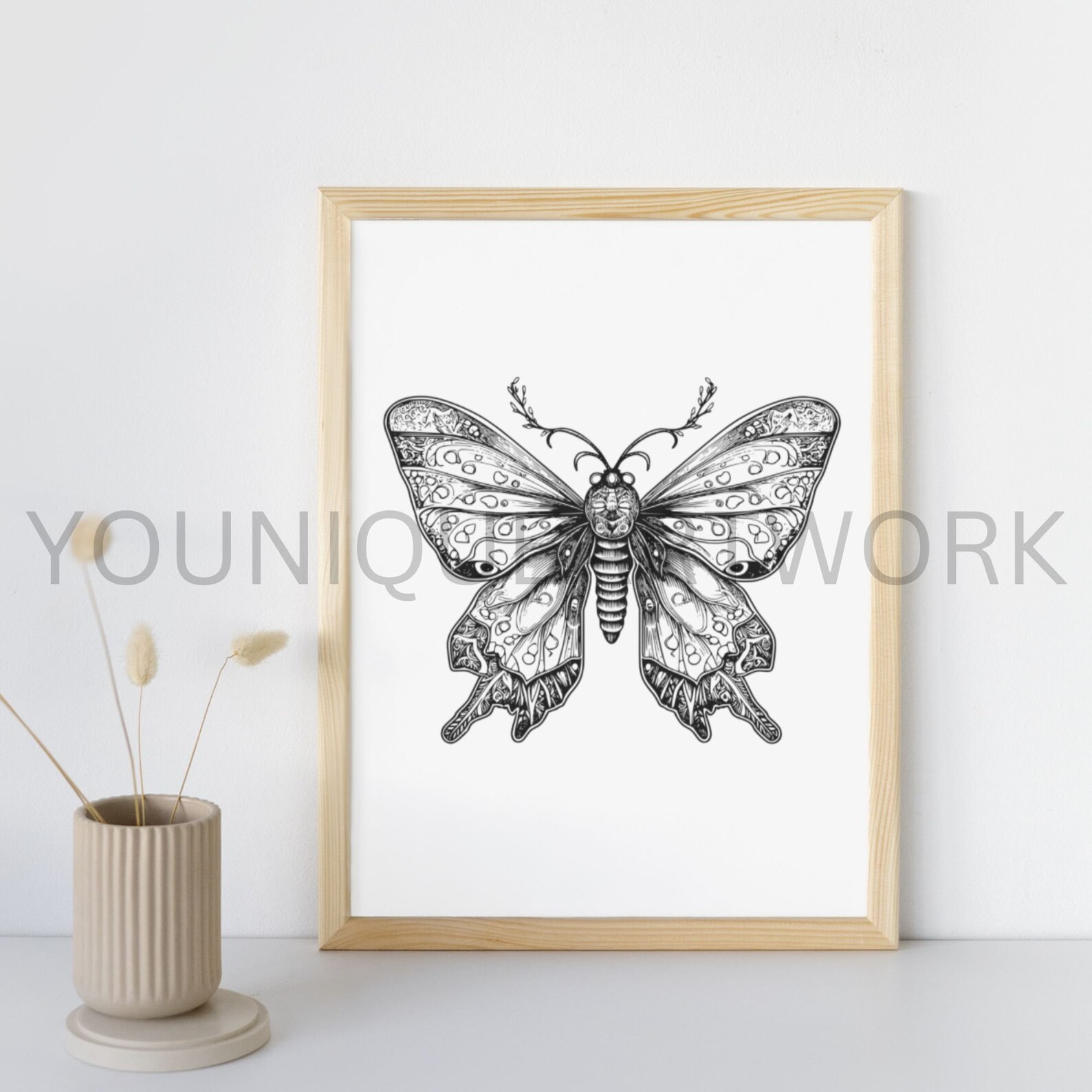 Moth SVG Bundle, PNG, Moth Clipart, Hand Drawn Moths Vector ...