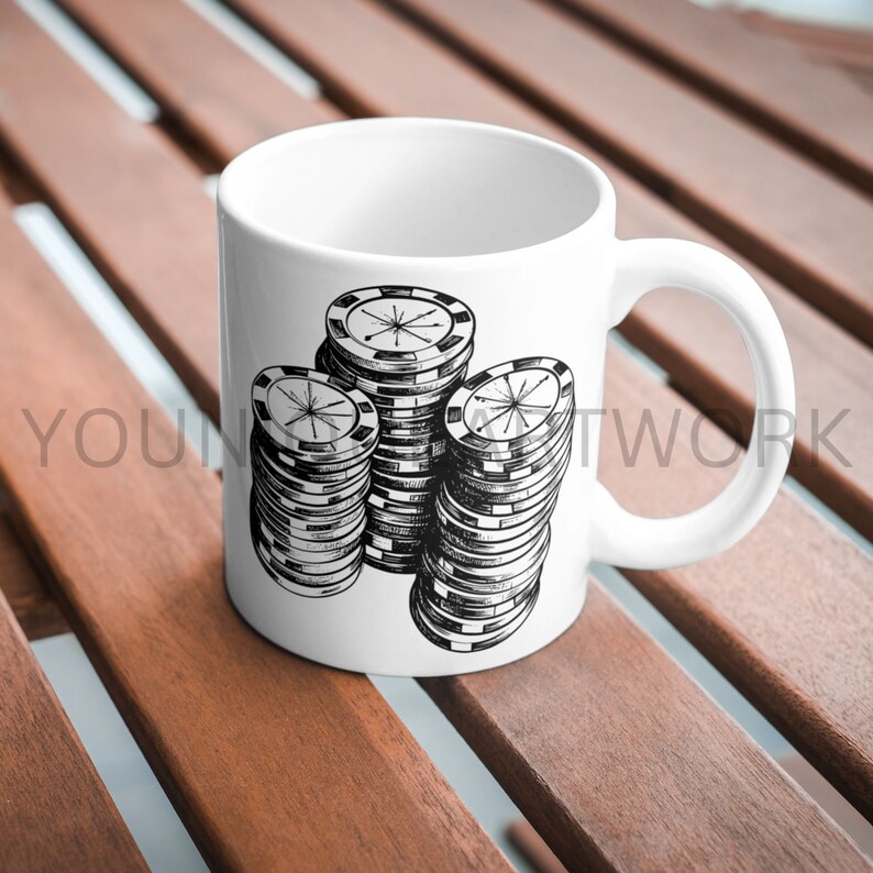 Poker Chip SVG Bundle PNG Poker Clipart Hand Drawn Poker - Etsy