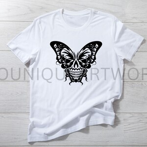 Butterfly Skull SVG Bundle, PNG, Werewolf Clipart, Hand Drawn Werewolf ...