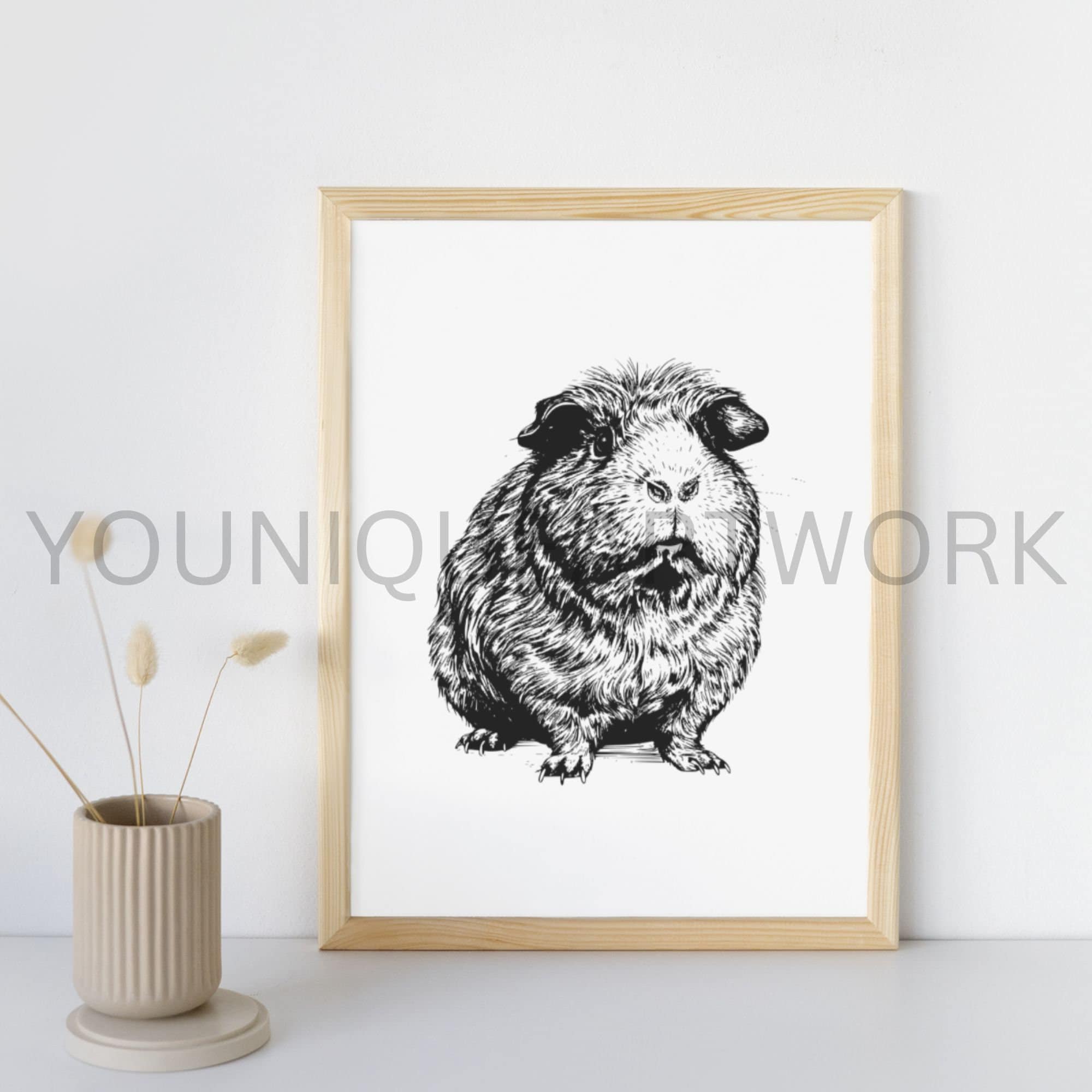 Cavia SVG Bundel PNG Cavia Clipart Handgetekende Cavia - Etsy België