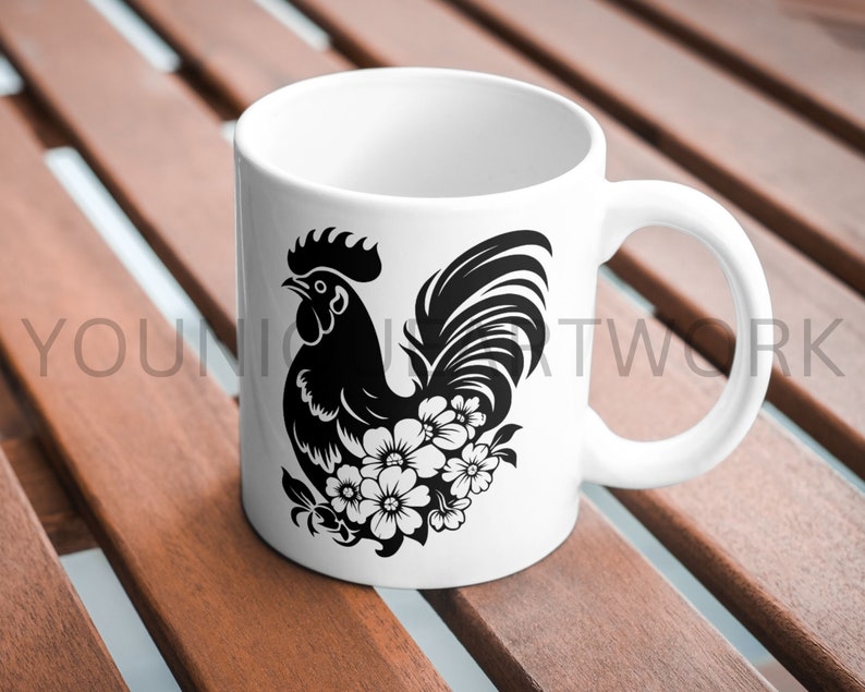 Rooster SVG Bundle, PNG, Farm Animal Clipart, Hand Drawn Rooster Vector ...
