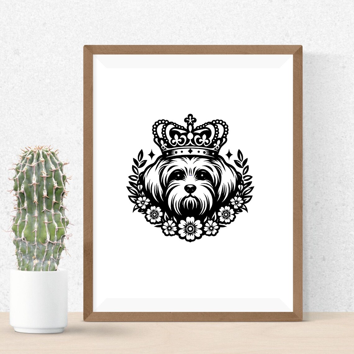 Maltese SVG Bundle, Maltese Clipart, Hand Drawn Dog Theme Vector ...