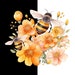 Cute Bee Clipart, Watercolor Bees PNG Files, Bee Clip Art, Nursery ...