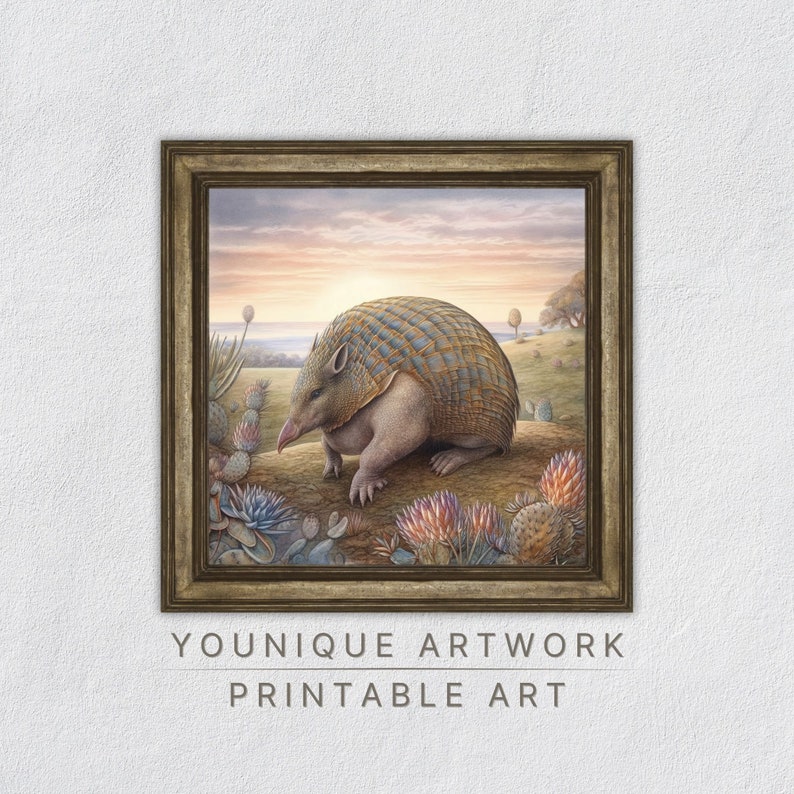 Armadillo Print Armadillo Printable Art Armadillo Nursery - Etsy