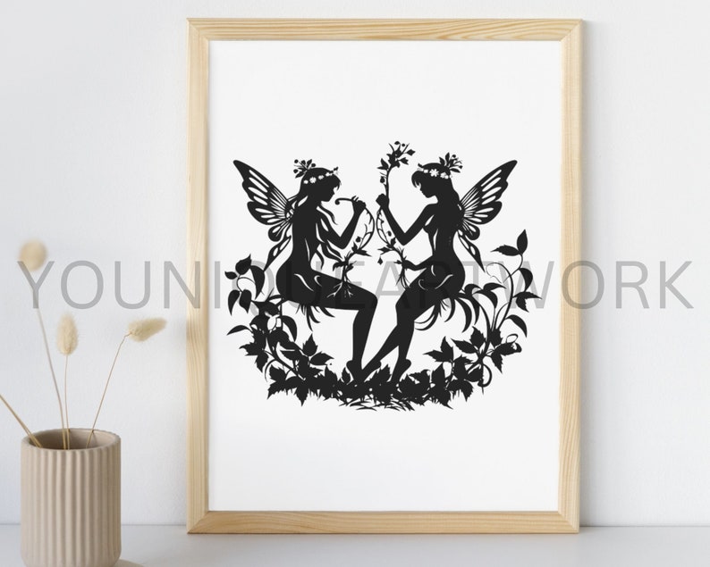 Garden Fairies SVG Bundle PNG Gardening Fairy Clipart Hand - Etsy