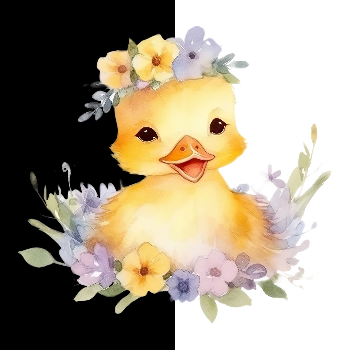 Cute Baby Duck Clipart Watercolor Little Ducks PNG Files - Etsy