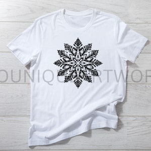 Snowflake SVG Bundle, PNG, Snowflake Clipart, Hand Drawn Snowflake ...