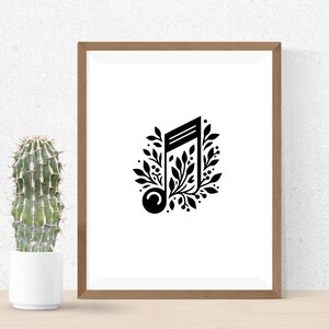 Music Note SVG Bundle, Music Notes Clipart, Hand Drawn Musical Theme ...