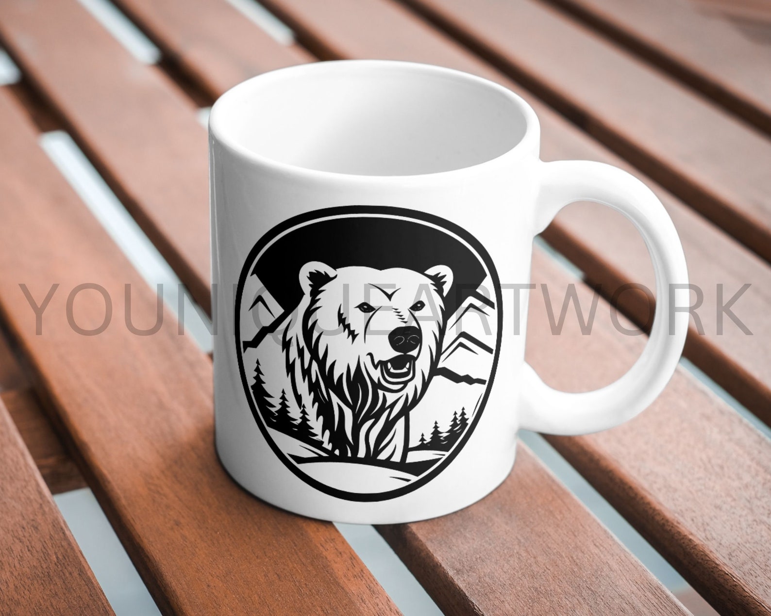 Polar Bear SVG Bundle, PNG, Polar Bear Clipart, Hand Drawn Polar Bear ...