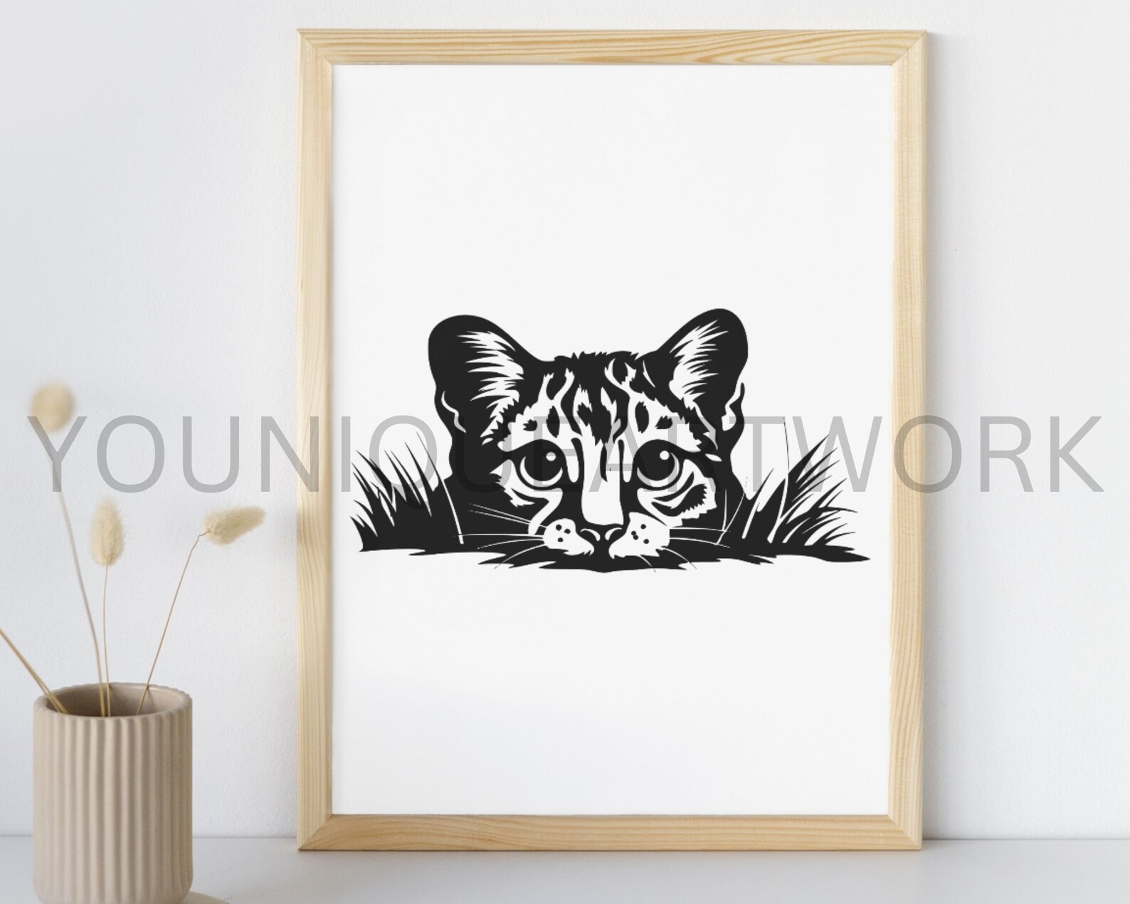 Bengal Cat Peeking SVG Bundle PNG Bengal Cat Clipart Hand - Etsy