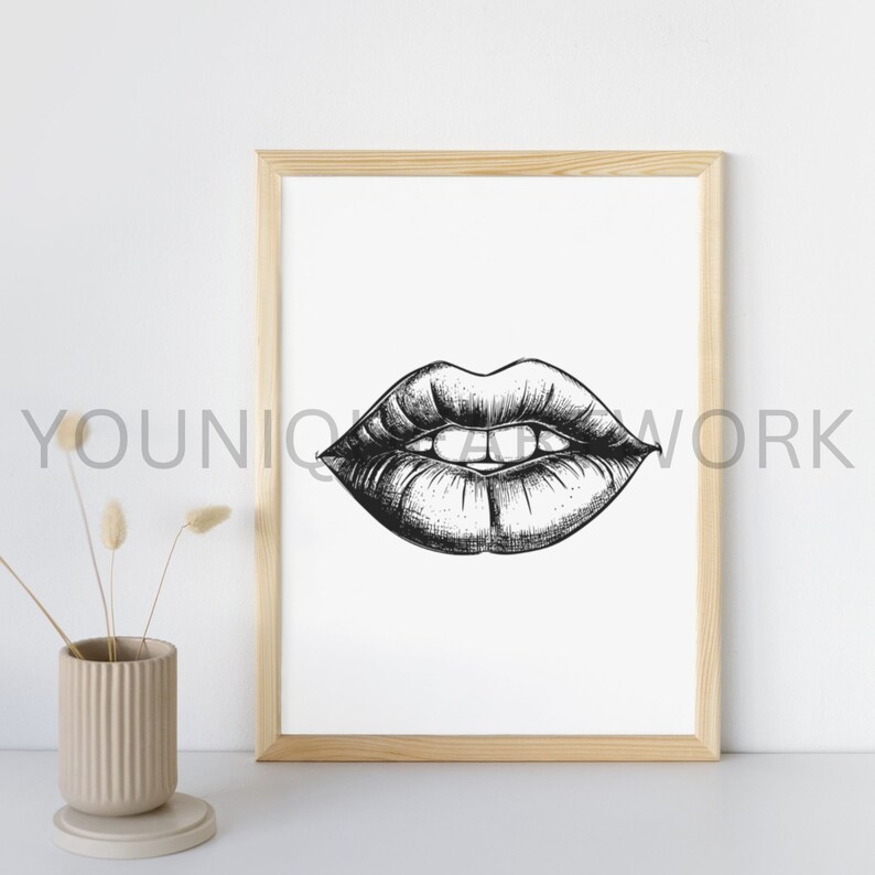Lips SVG Bundle PNG Lips Clipart Hand Drawn Lips Vector - Etsy