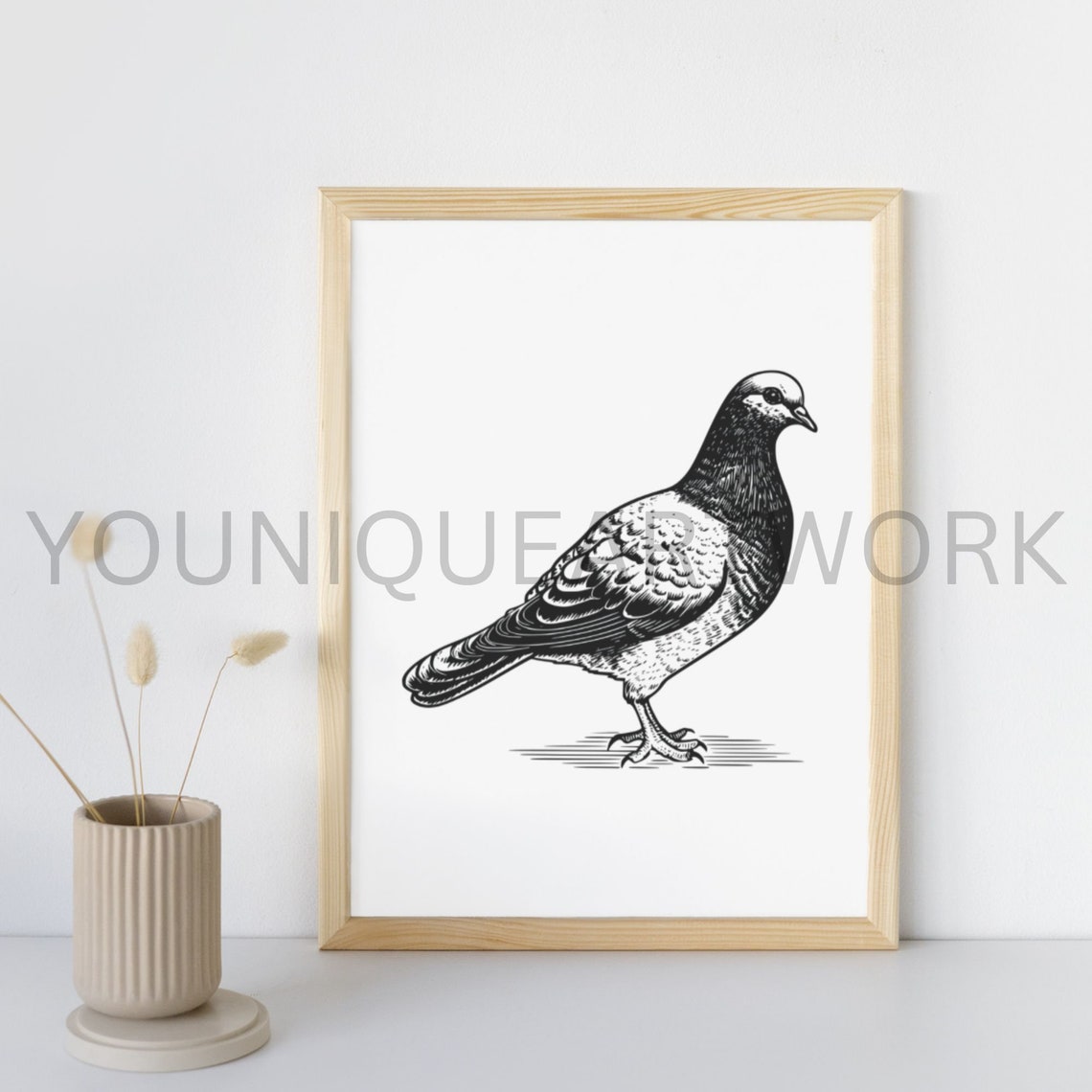 Pigeon SVG Bundle PNG Birds and Flowers Clipart Hand Drawn - Etsy