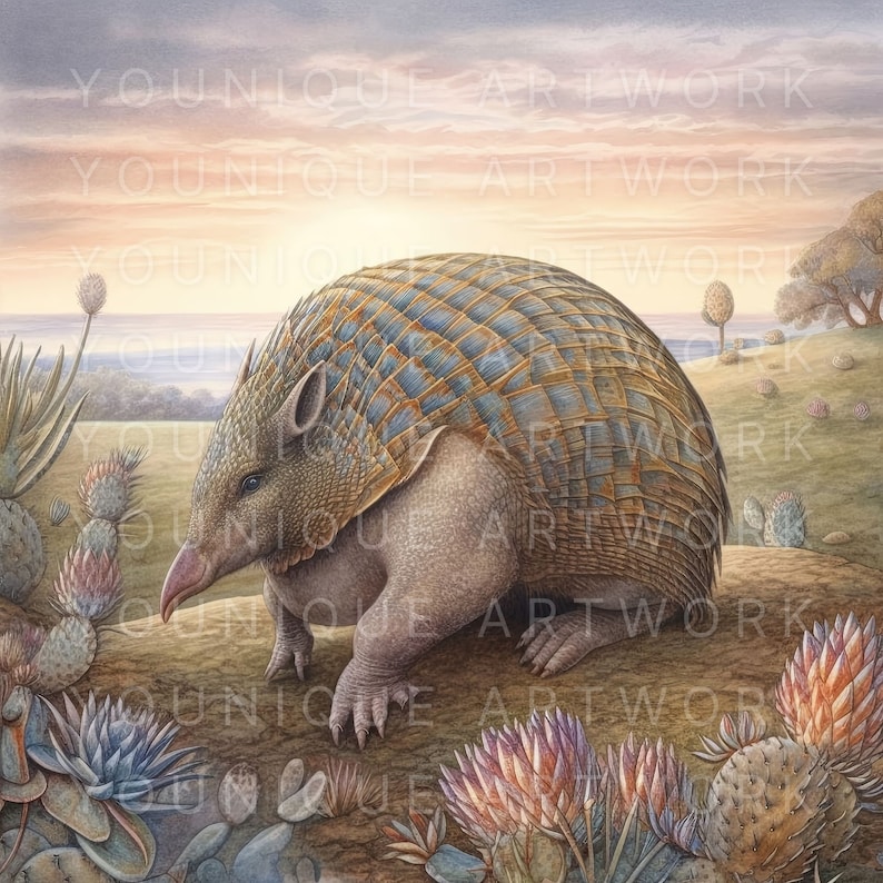Armadillo Print Armadillo Printable Art Armadillo Nursery - Etsy