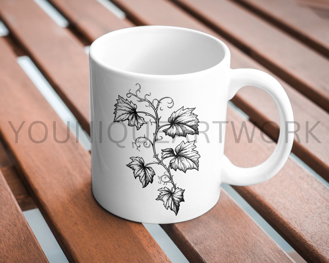 Ivy SVG Bundle PNG Ivy Leaf Clipart Hand Drawn Leaves - Etsy