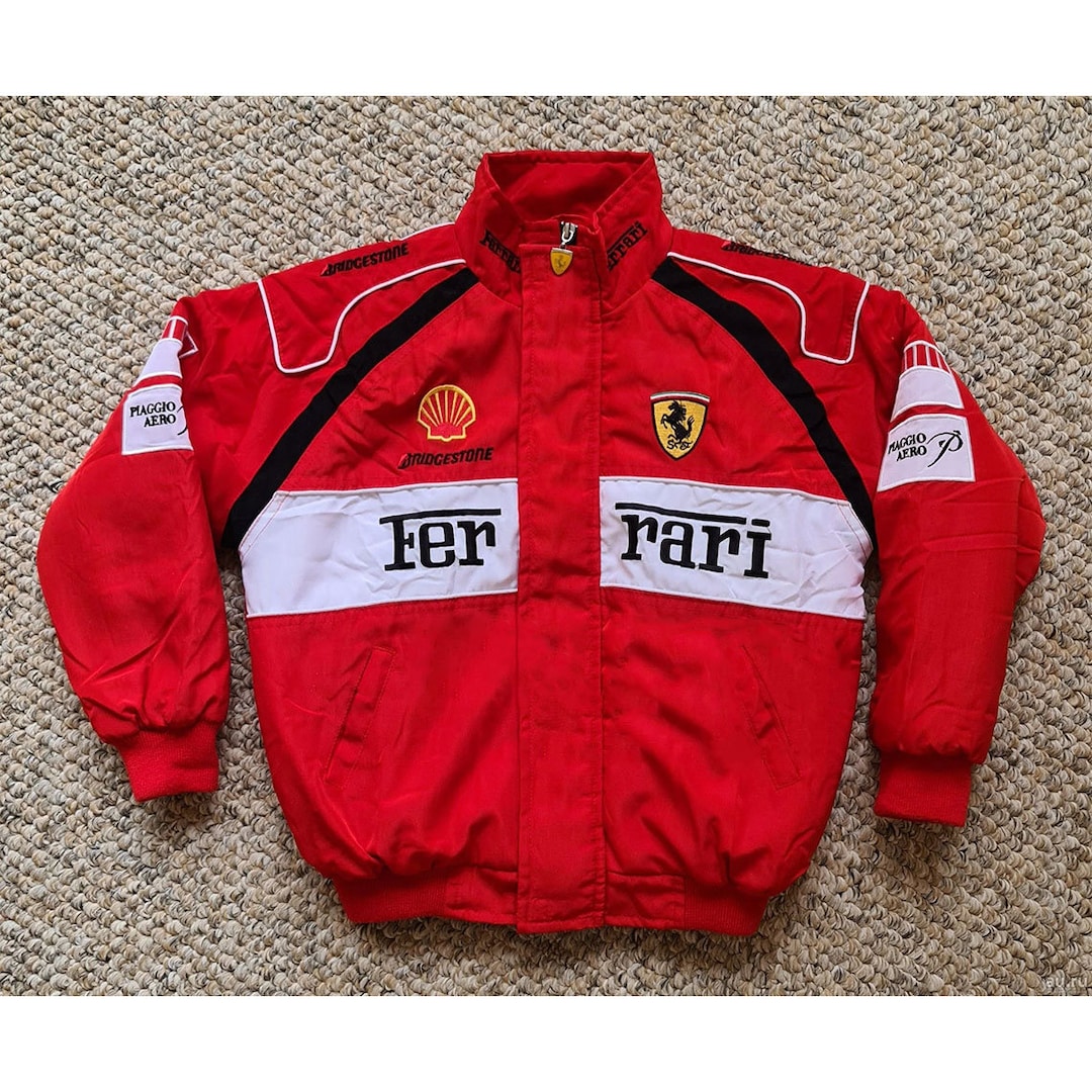Ferrari Racing Jacket 3D Printed Ferrari Bomber Jacket F1 - Etsy