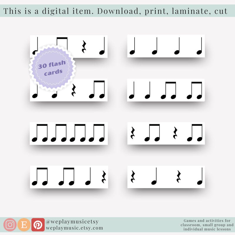 Set of Flash Cards - Etsy