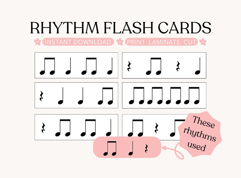 Rhythm Flash Cards, Music Rhythms, Rhythm Cards, Theory Cheat Sheet ...