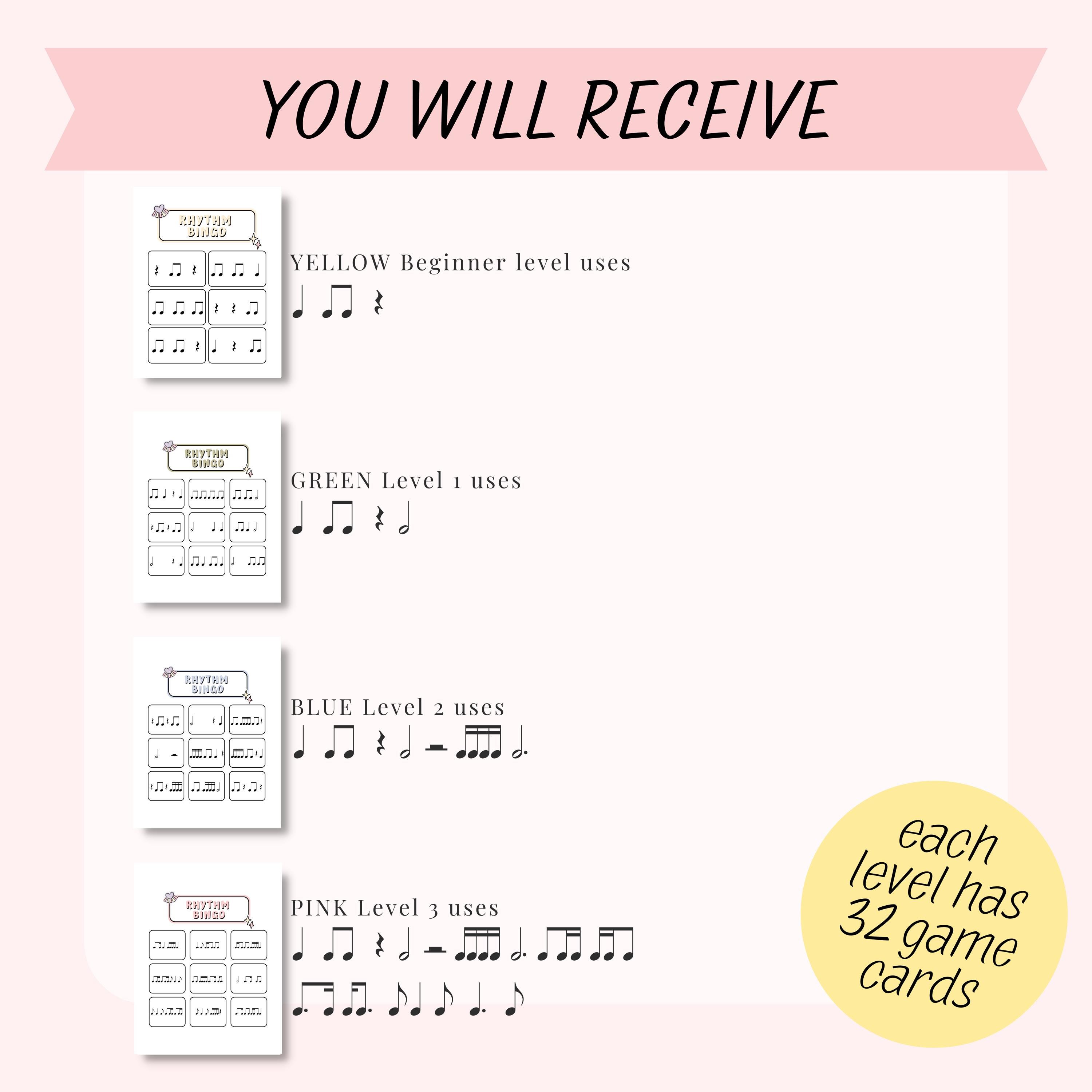 Rhythm Bingo BUNDLE | Music Beats | Rhythm Card | Classroom Games ...