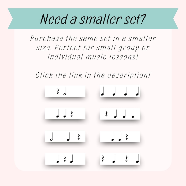 LARGE Rhythm Flash Cards (SET 1) - Etsy