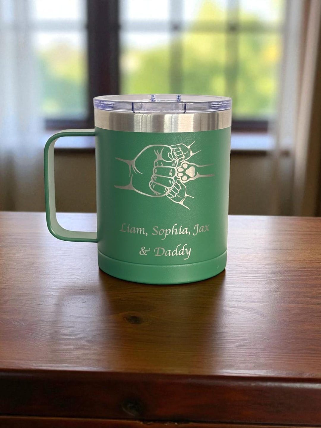 Personalized Engraved Thermal Mug: 400ml Insulated Double Wall ...