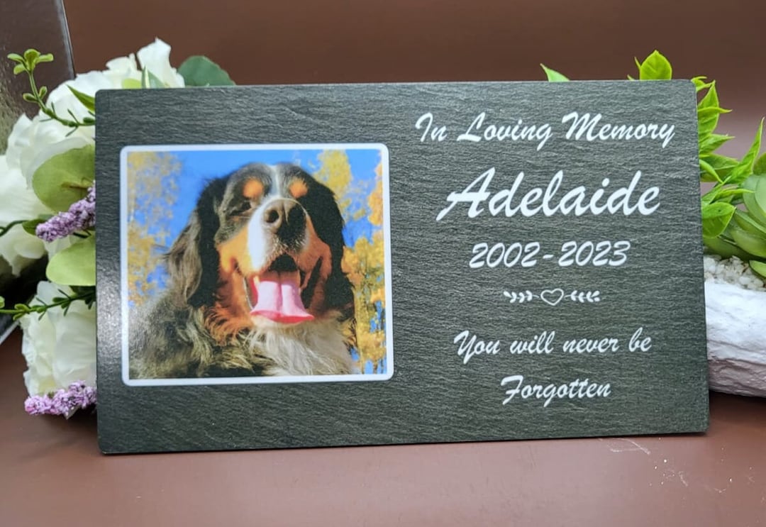 Personalized Metal Plaque for Outdoor Dog Memorial Customized With Your ...